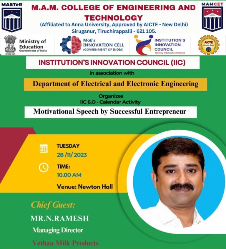 Electrical and Electronics Engineering - MAMCET